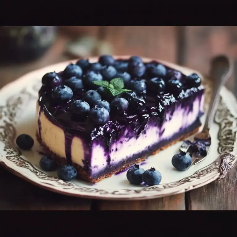Midnight Magic Blueberry Cheesecake - Friendlywell
