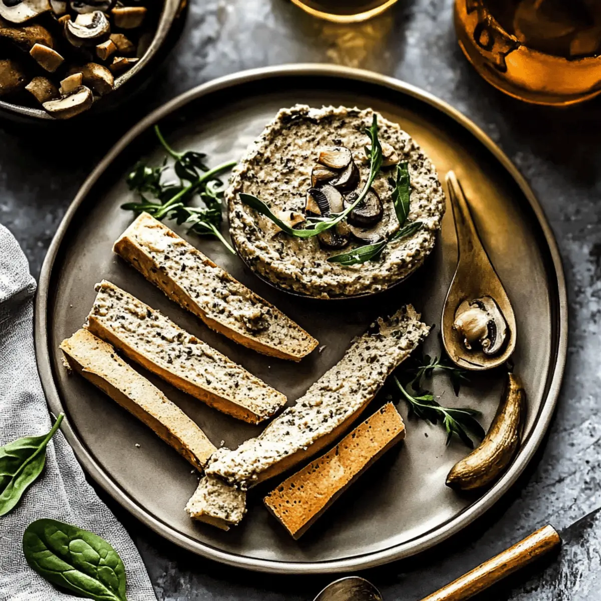 Irresistible Creamy Mushroom Pâté for Charcuterie Boards