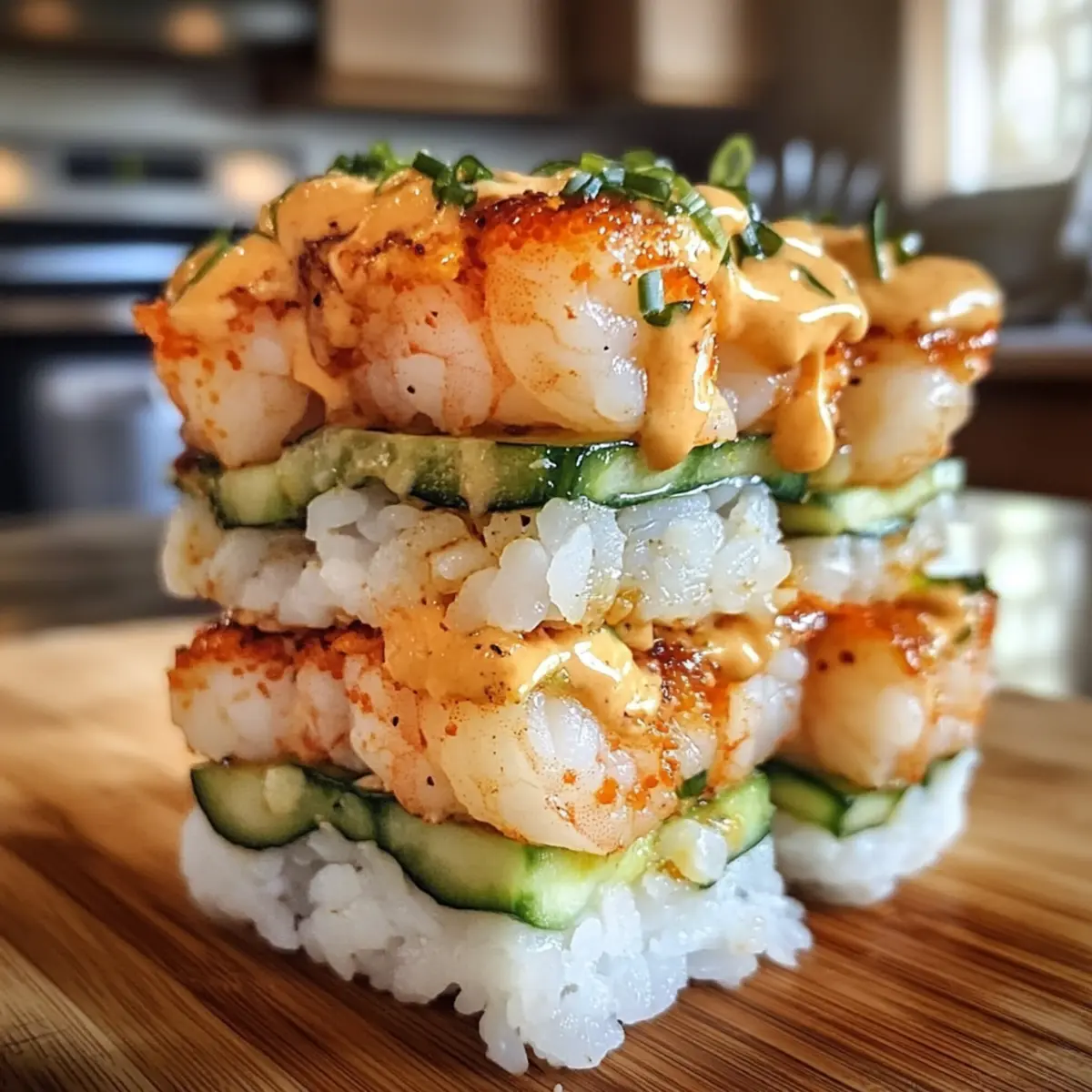 Ultimate Easy Spicy Shrimp Sushi Stacks – Delicious in 20 Minutes