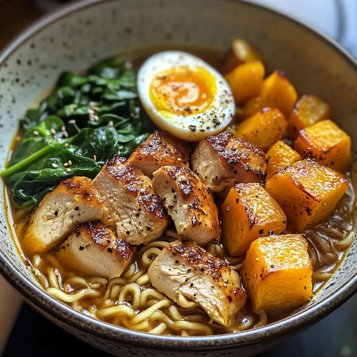 Cozy Chicken and Spinach Ramen: The Ultimate Comfort Bowl