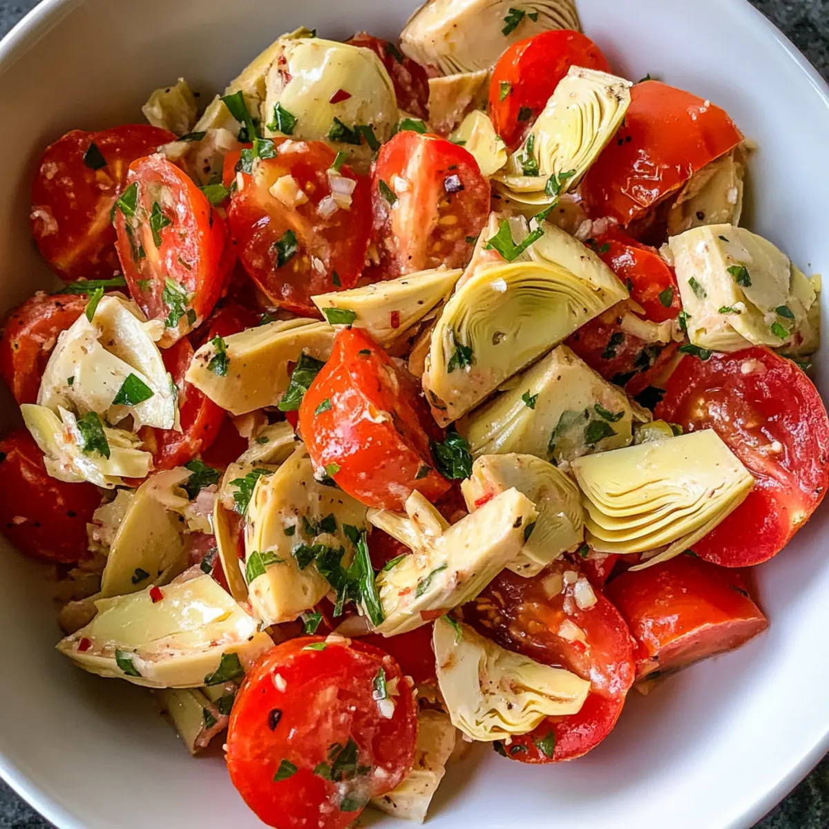 Ultimate Tuscan Artichoke Tomato Salad That's Deliciously Fresh